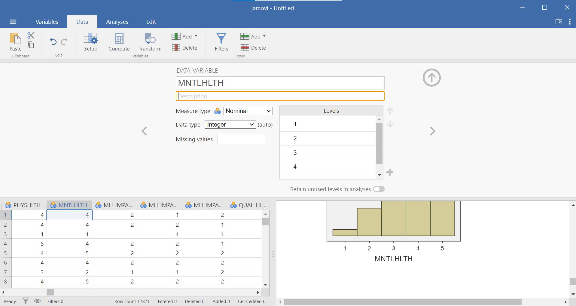 Chapter 1 Lab 1: Graphing Data | Answering questions with data: Lab Manual